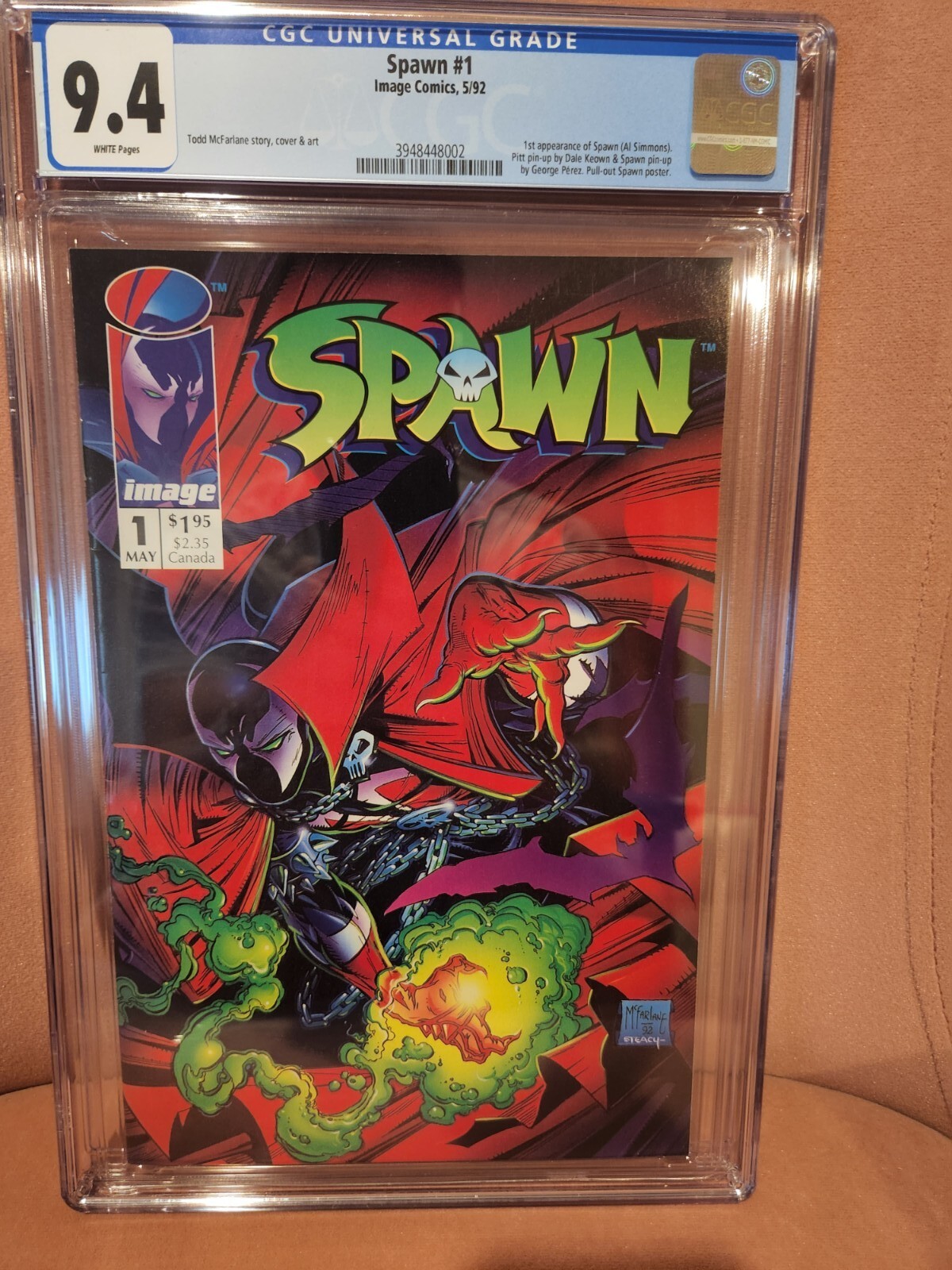 IMAGE 1992 SPAWN #1 CGC 9.4 WHITE PAGES 1ST APPEARANCE SPAWN KEY!! | eBay