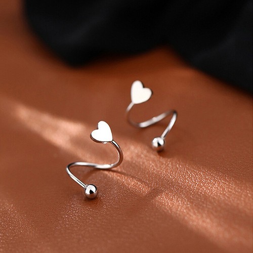Stainless Steel Spiral Twisted Lip Ring Tongue Piercing Heart Star Ear ...