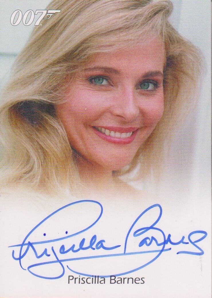 007 JAMES BOND ARCHIVES PRICILLA BARNES AS DELLA CHURCHILL AUTOGRAPH ...