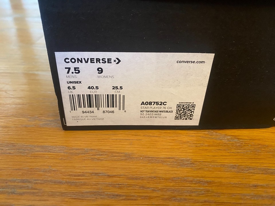NEW Converse Star Player 76 Low Top Hot Tea Brown A08752C Men's Sizes 5 ...