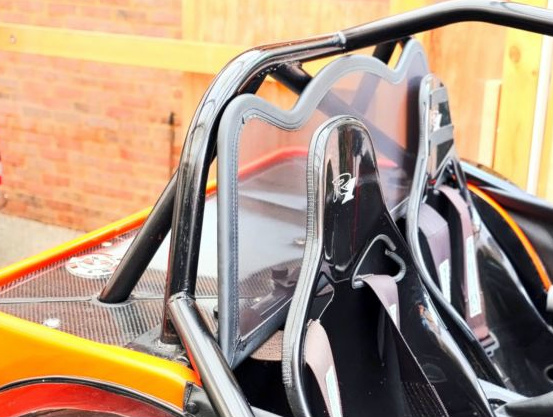 Wind deflector black mesh windblocker V Caterham Westfield kit car GTS ...