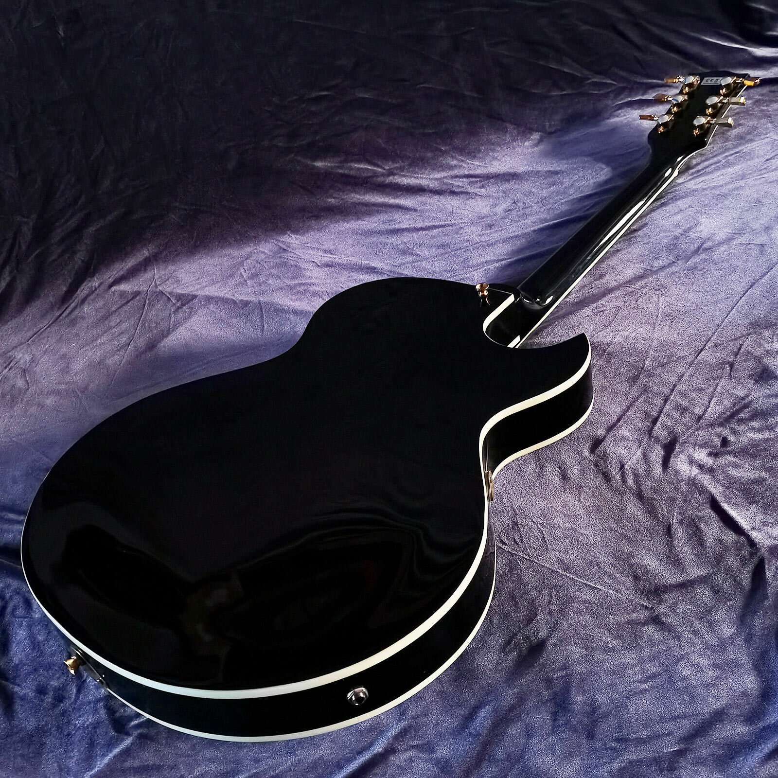 Left Handed Black Hollow Body Byrdland Electric Guitar Jazz Bridge Gold ...