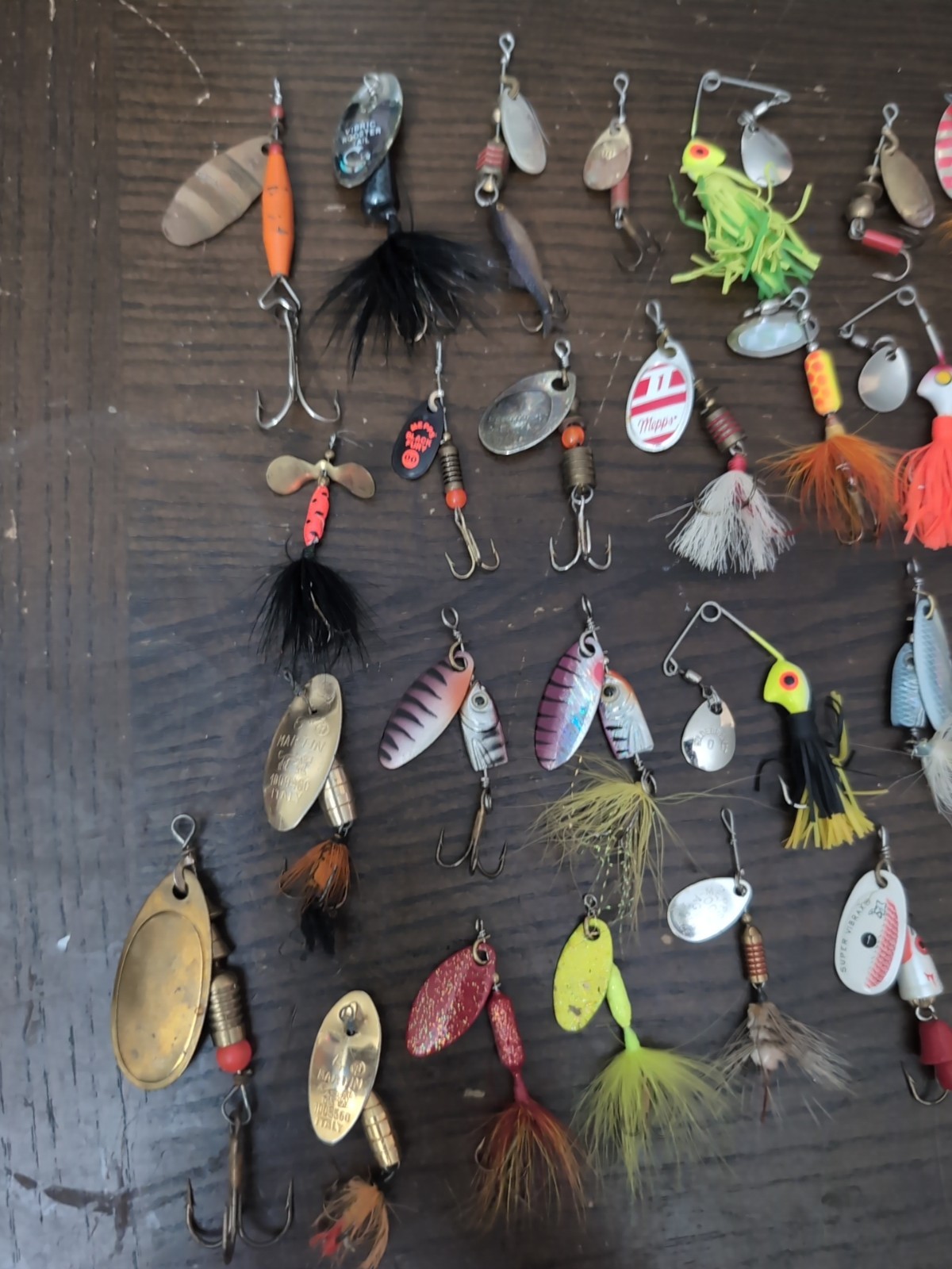 Lot Of 50 Mepps Rooster Tail Martin misc. Inline Spinner Lures | eBay