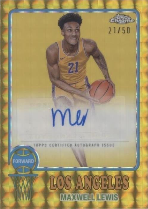 2024-25 Topps Chrome - 1973 Topps Autographs Maxwell Lewis #73TA-ML ...