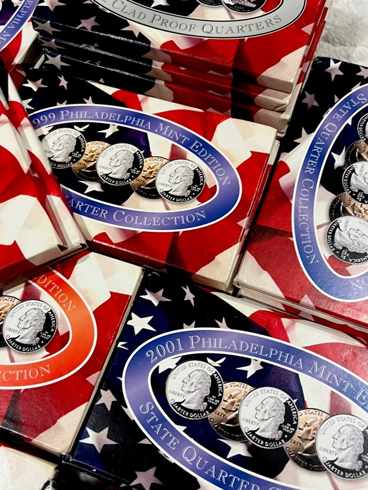 40x Gold Platinum P’s-D’s-SF’s All Mint Edition State Quarters 40 SETS ...