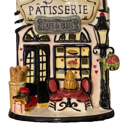 Blue Sky Clayworks PATISSERIE Cafe de Paris Tea Light Candle House - 8.75" | eBay
