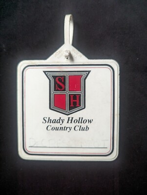 Vintage GOLF BAG TAG Shady Hollow Country Club Dr. CRESTON? | eBay
