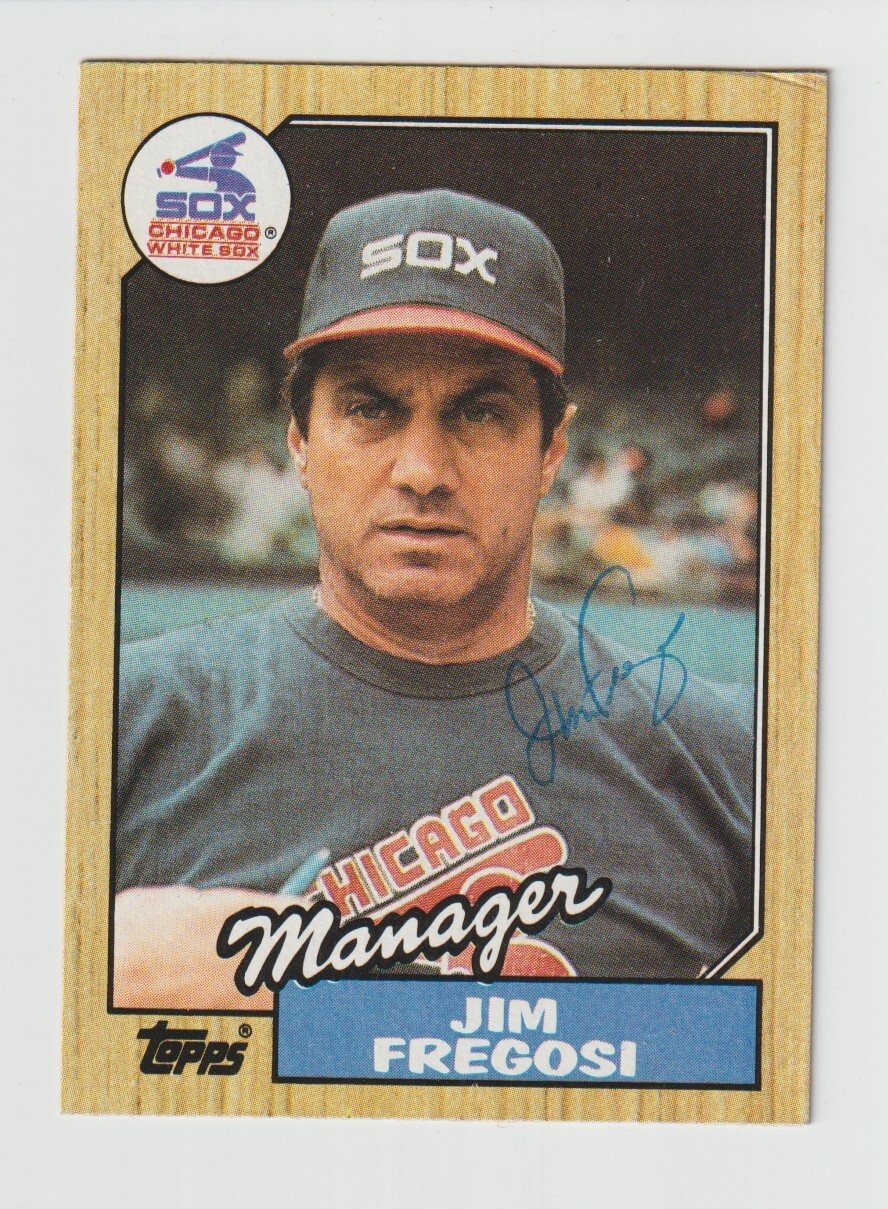Jim Fregosi - Signed 1987 Topps Baseball Card - Chicago White Sox - Dec ...