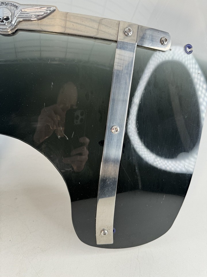 2000-2017 OEM Harley-Davidson Rigid Mount Windshield For Softail Fatboy ...