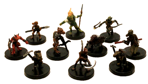 Kobold Hunting Party of 10 Dungeons & Dragons Miniature | eBay