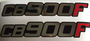 HONDA CB900F CB900 CB900FZ CB900FA CB900FB CB900FC SIDE PANEL DECALS 2 ...