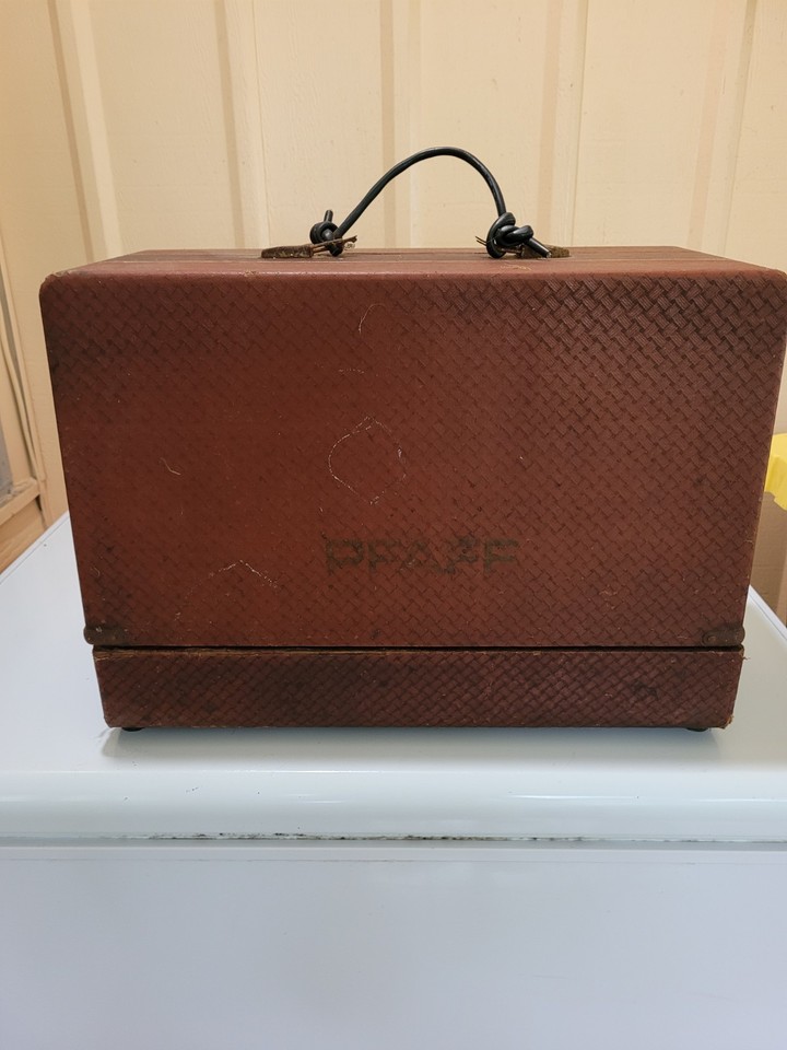 Pfaff Sewing Machine, Model 130, Vintage 1954, Brown case. | eBay