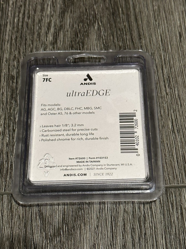 Andis UltraEdge Detachable Clipper Blade ~ 7FC ~ 3.2 MM ~ Sealed | eBay