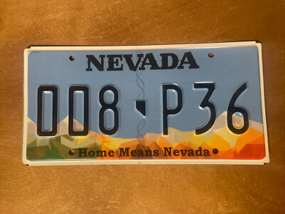 2018 Nevada License Plate # 008-P36 | eBay