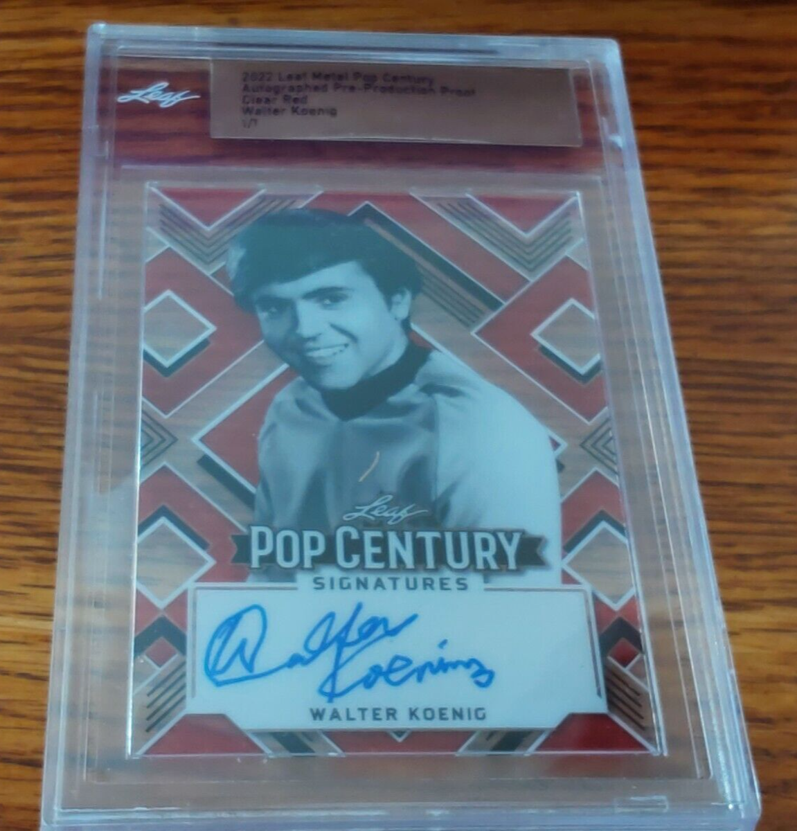 2022 Leaf Metal Pop Century Pre-Production Proof AUTOGRAPH WALTER ...