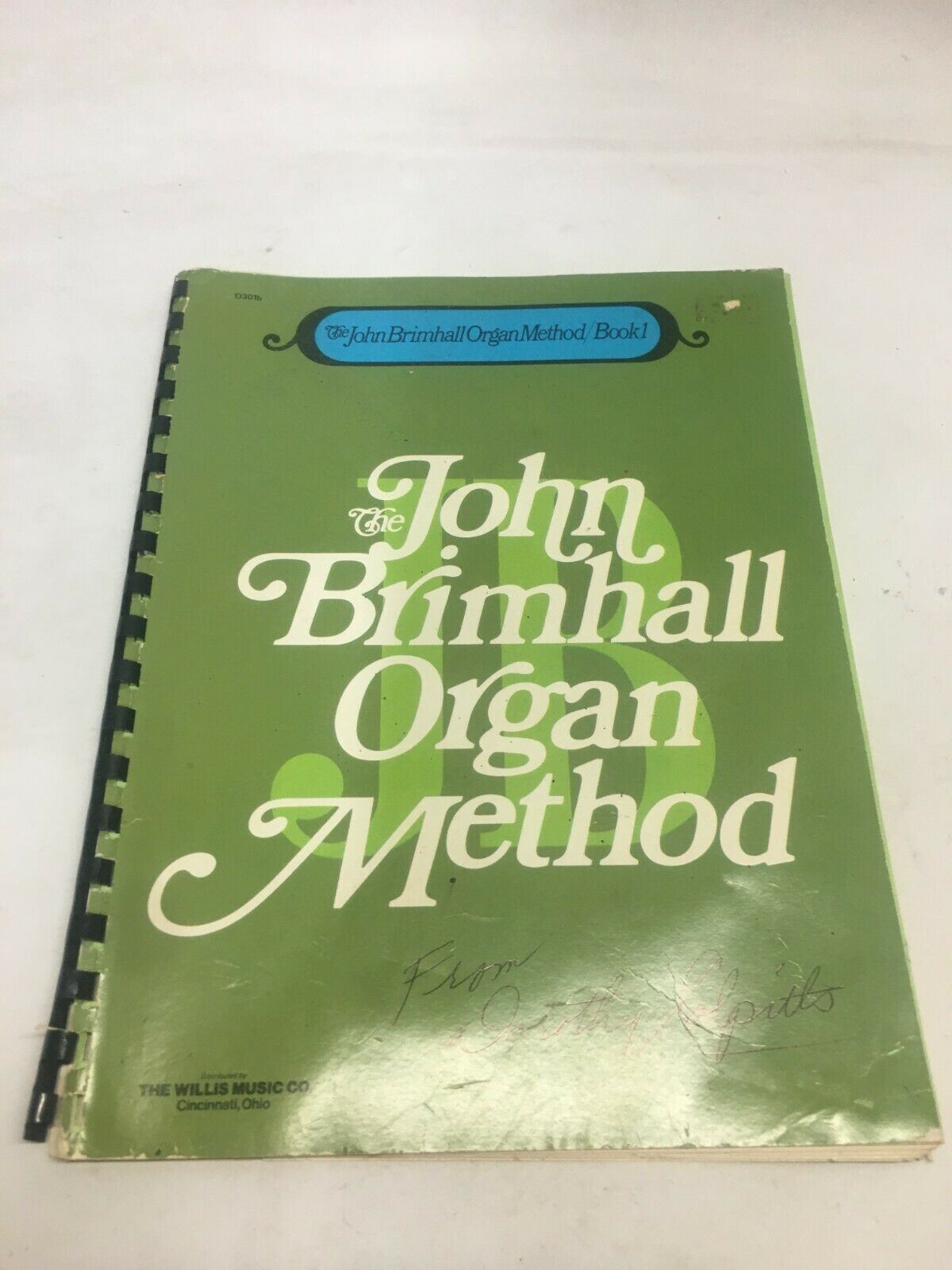 The John Brimhall Organ Method Book 1 Spiral Bound Charles Hansen Sheet ...