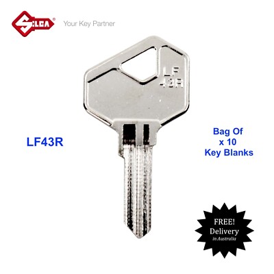 SILCA LF43R Keyblanks-Pack Of 10 Key Blanks-Free Post In Australia ...