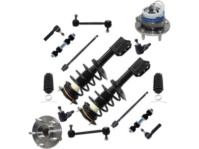 Front and Rear Strut Coil Spring Wheel Hub Ball Joint Kit 41SFVS44 for ...