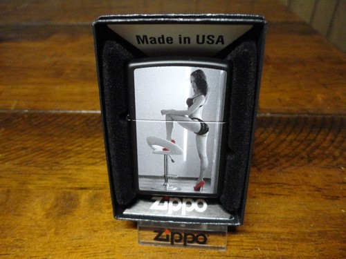 RED SHOE GIRL PINUP ZIPPO LIGHTER MINT IN BOX | eBay