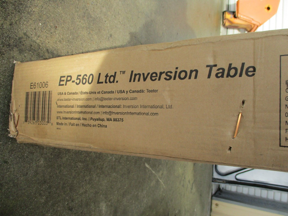 TEETER EP-560 Ltd. Inversion Table for Back Pain, FDA-Registered, 300lb ...
