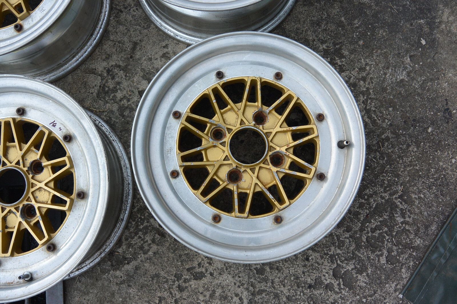 JDM 14" SSR Star Shark II 2 wheels rims for datsun 280zx ae86 ta22 s30 ...