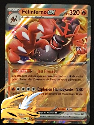 Carte Pokemon Felinferno Ex 034/162 - EV5 Forces Temporelles TEF FR | eBay