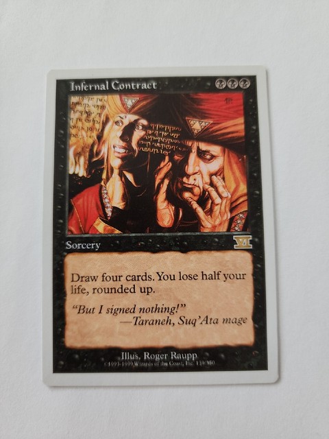 MTG Infernal Contract Sixth Edition 139/350 Regular Rare for sale ...