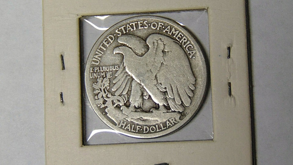 1918-D Walking Liberty Half Dollar Full Rims and Date Denver Mint (4921 ...