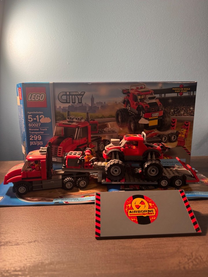 LEGO CITY: Monster Truck Transporter (60027) COMPLETE SET! MINT ...