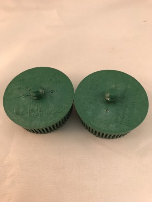 3M-07524 Scotch-Brite Roloc Bristle Disc MMM 7524 Green, 2", 50 grit ...