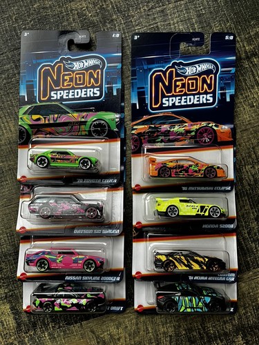 NEW - Hot Wheels 2024 Neon Speeders Complete Set #1-8 | eBay