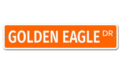 6130 SS Golden Eagle 4" x 18" Novelty Street Sign Aluminum | eBay