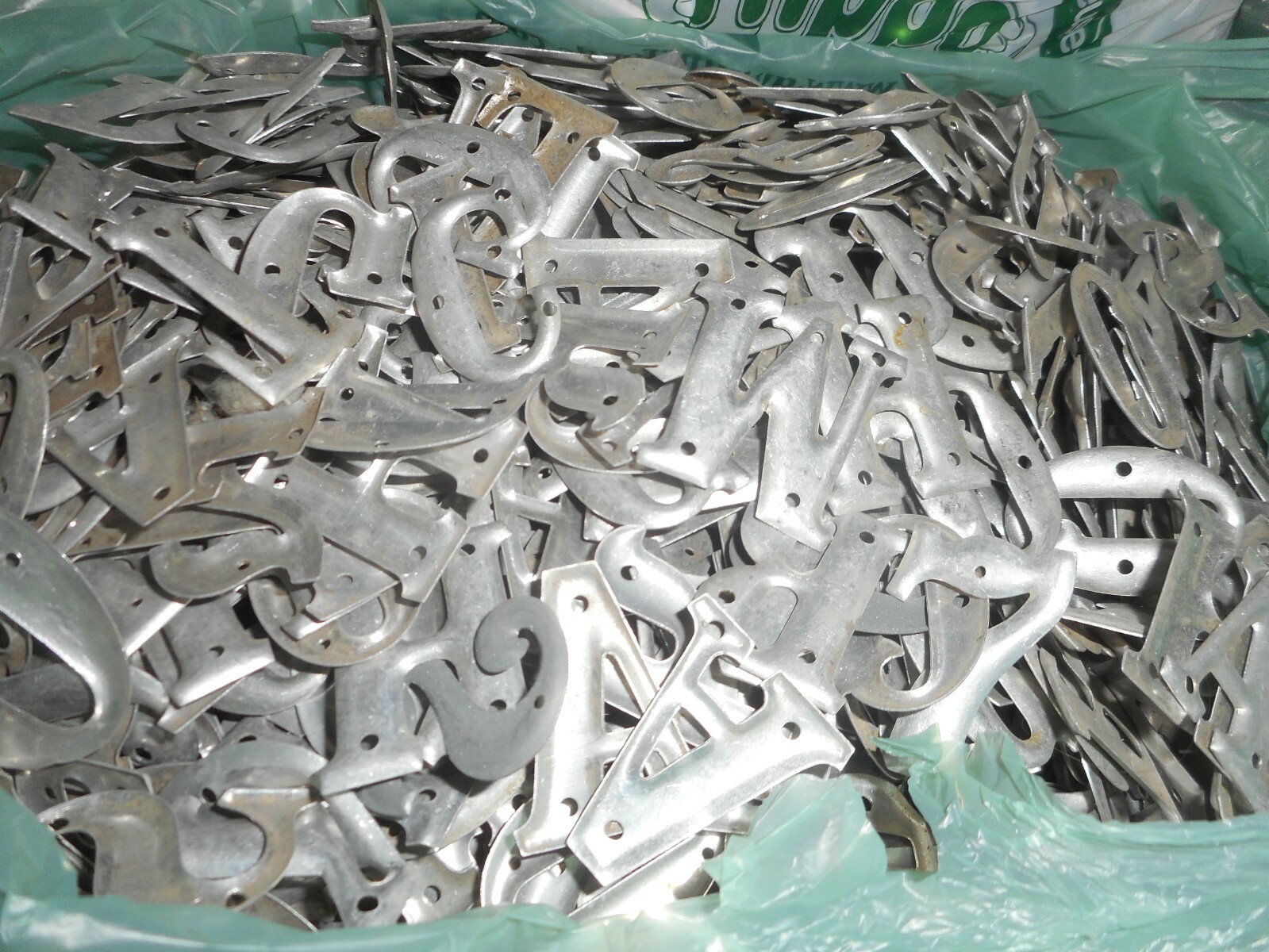 HUGE Lot 5500 Vintage Aluminum Lineman Telephone Letters Numbers ...
