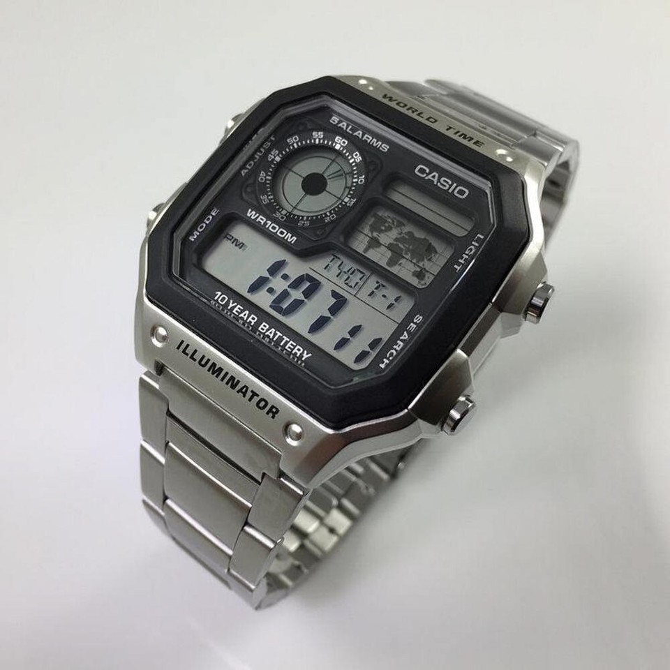 Casio AE1200WHD-1A Men's World Time Digital Watch 79767968786| eBay