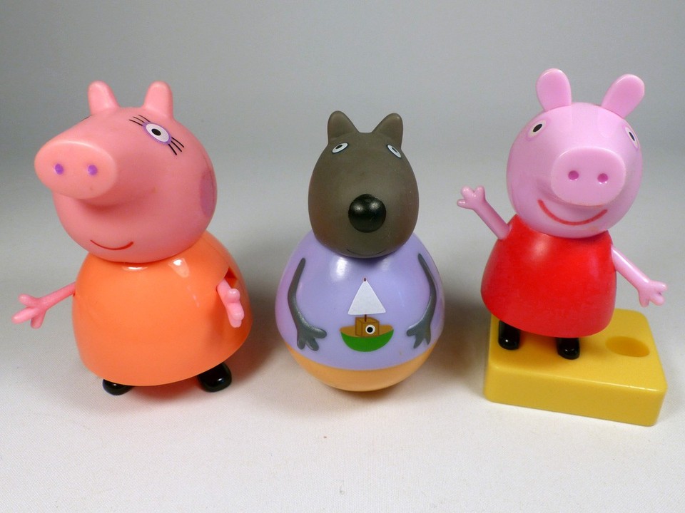 PEPPA PIG Figure Bundle x12 DANNY DOG Mummy ZEBRA Elephant RABBIT Cat ...