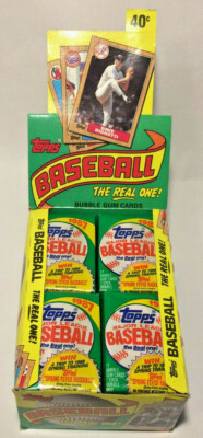 1987 Topps Baseball Cards, 1 Unopened Sealed Wax PACK From Wax Box, 17 ...