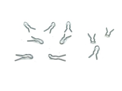 Carb or throttle linkage retainer clips with curve end - 10pcs 3/32 ID ...