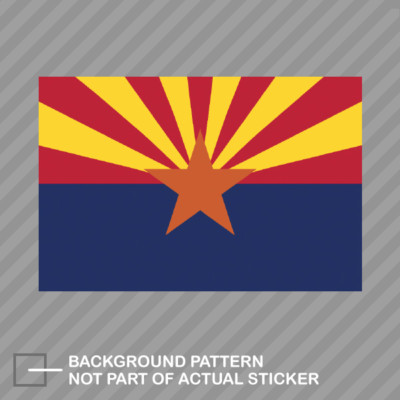 Arizona State Flag Sticker Decal Vinyl america american | eBay