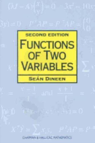 Functions of Two Variables, Paperback by Dineen, Sean, Brand New, Free ...