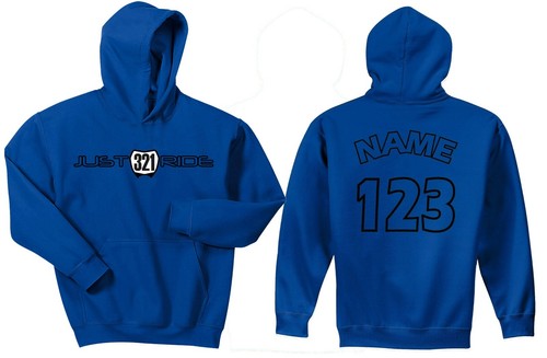 CUSTOM PERSONALIZED JUST RIDE MX NUMBER PLATE HOODIE SWEATSHIRT ...