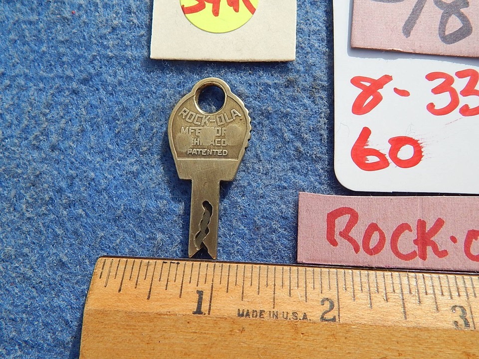 1937-1939 Rock-ola Key for 5/8 inch lock - EPCO Lock 8 RO 11 | eBay
