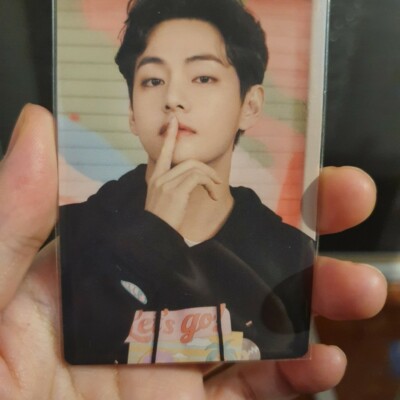 BTS FILA Dynamite Keyring V Taehyung Photo card only | eBay