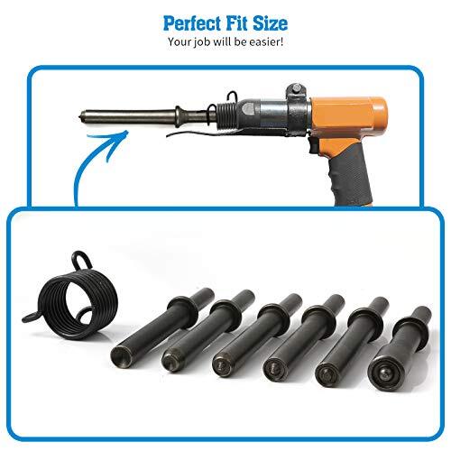 7 Pcs Great Heavy Duty Smoothing Pneumatic Air Rivet Hammer Tools Kit ...