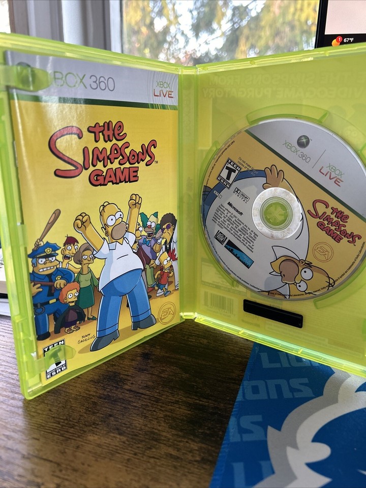 The Simpsons Game (Microsoft Xbox 360, 2007) *Tested & Complete ...