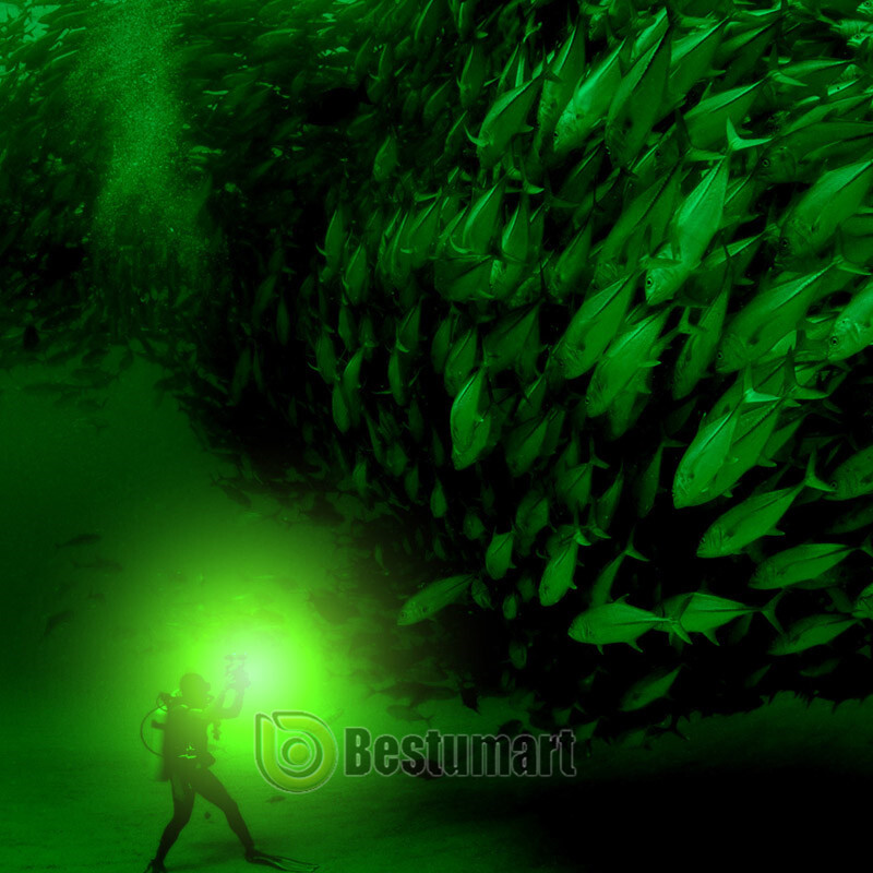 9000000LM 12V Green LED Underwater Submersible Fishing Light Night ...