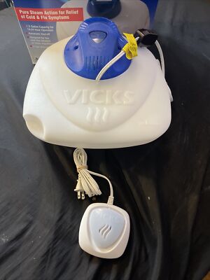 Vicks 1.5 Gallon Vaporizer W/ Night Light Auto-Shut Off & Table Top ...