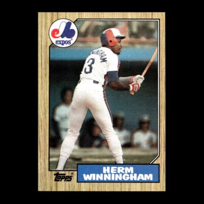 Herm Winningham 1987 Topps Montreal Expos #141 Set Break R306 | eBay