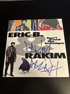 RAKIM THE GOD SIGNED DON'T SWEAT THE TECHNIQUE ALBUM VINYL RECORD ...