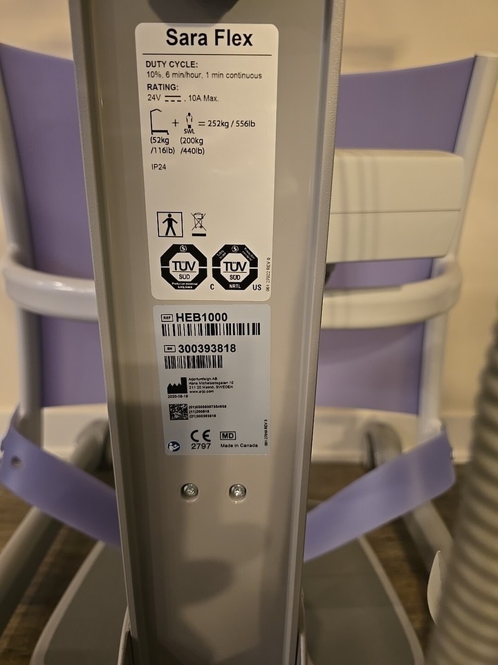 ARJO SARA FLEX SIT TO STAND PATIENT LIFT HEB1000 with Scales | eBay