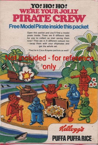 1974 Kellogg's Cereal Coco Krispies Puffa Puffa Rice Pirate Crew ...